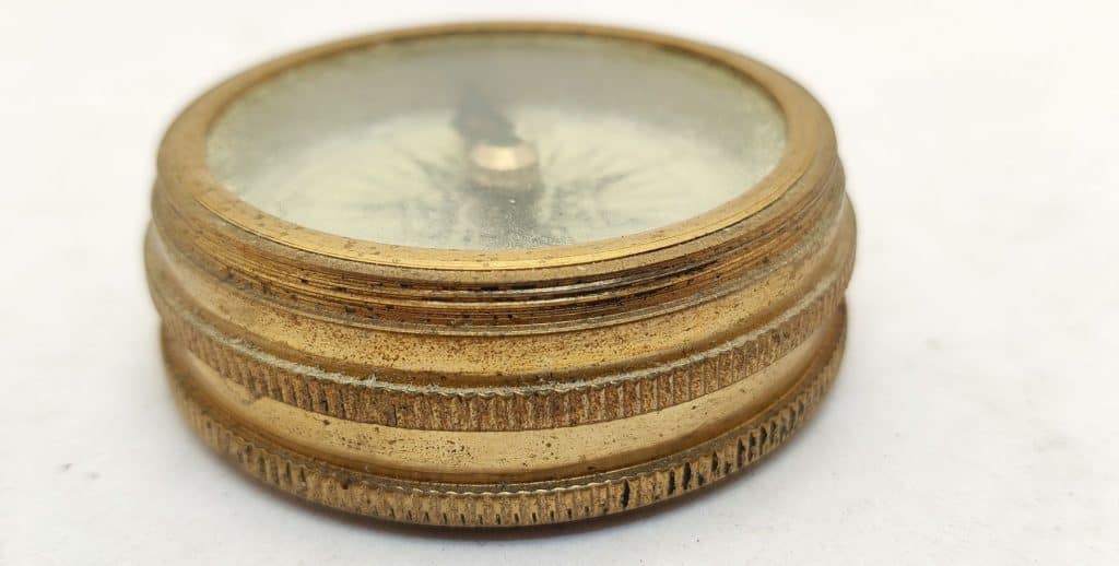 Stanley London Pocket Compass 1885. Messing - Finurlium