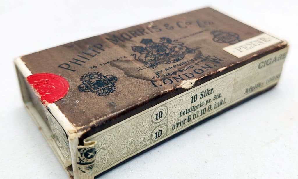 Philip Morris & Co Ltd. papæske. 10 stk Cigarer (tom) - Finurlium