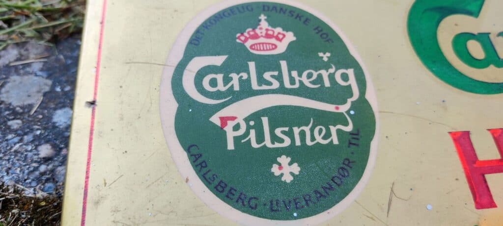 Carlsberg HOF Pilsner Celluloid blikskilt - Finurlium